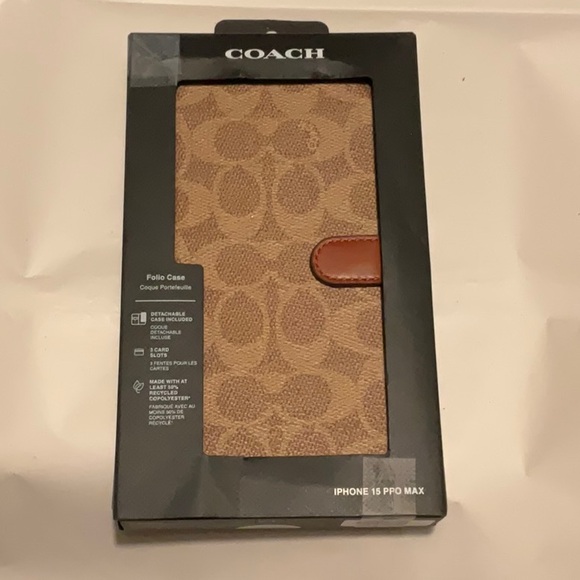 Coach | Accessories | Coach Iphone 5 Pro Max Folio Case Nib | Poshmark